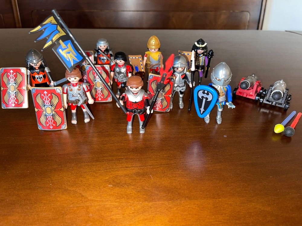 Playmobil, 9 Ritter mit Kanonen und Schüsse | Kaufen auf Ricardo