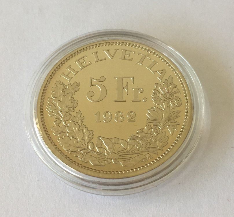 5 Fränkler 1982 100 J. Gotthardbahn PP (Neu und originalverpackt) in Wil SG für CHF 12 – mit ...