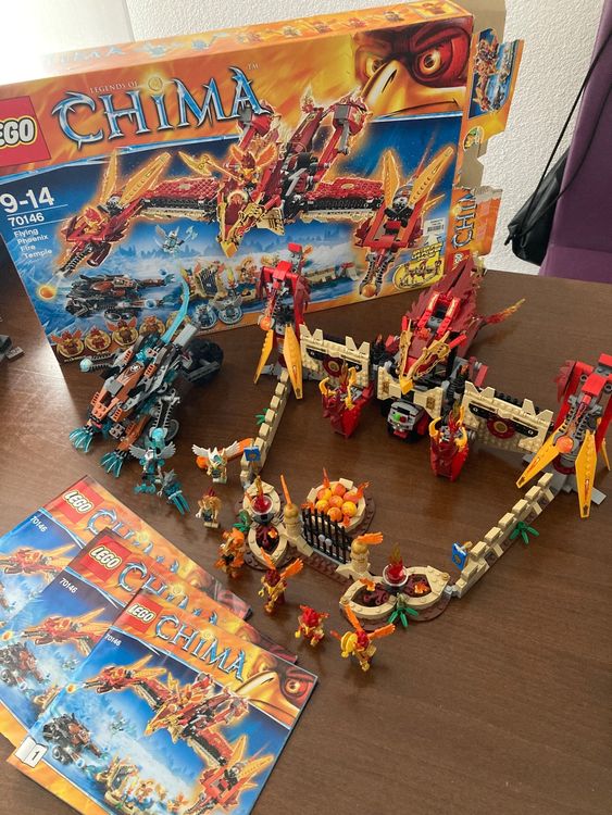 Lego Chima Flying Phoenix Fire Temple 70146 Figuren Box OVP | Kaufen ...