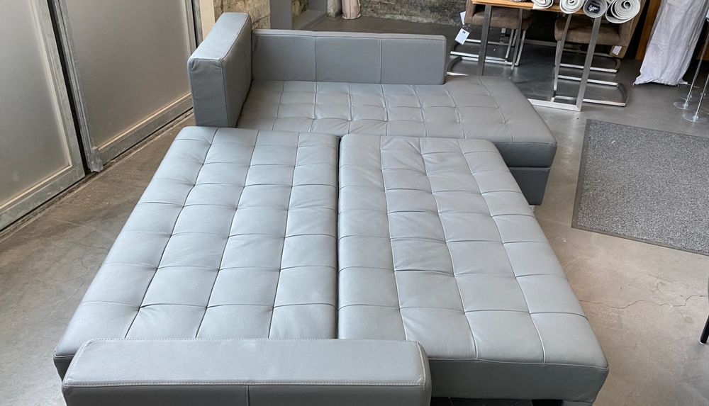 Bettsofa DX2880 Anthrazit Grau (Leder) ab 1.- (Neu (gemäss Beschreibung ...