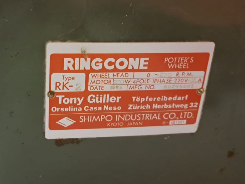 Elektrische Töpferscheibe Shimpo RK-2 (Defekt) in Uster für CHF 370 – nur Abholung auf Ricardo ...