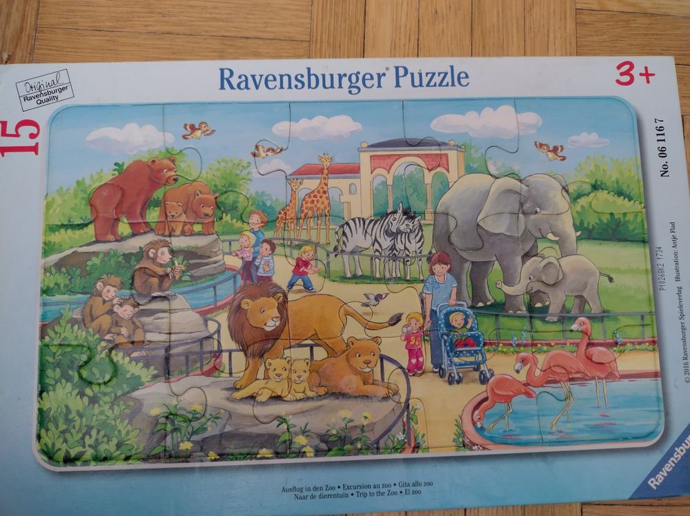 Ravensburger, Puzzle im Rahme, 15 Teile, Zoo Motive | Kaufen auf Ricardo