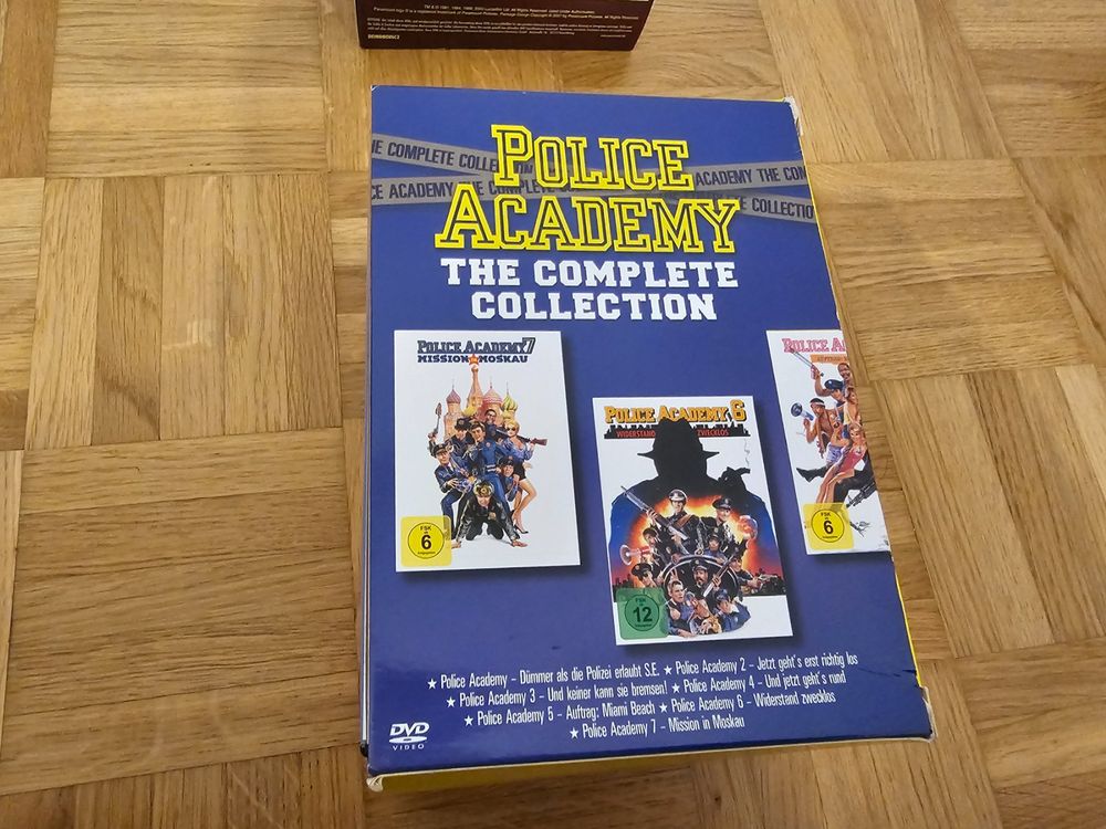 Police Academy DVD Sammlung - Komplettbox 1-7 Filme (Gebraucht) in ...