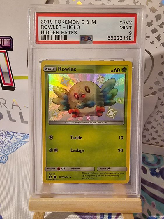 Pokemon Rowlet Holo Shiny Hidden Fates PSA 9 ab 1.- (Neu (gemäss ...
