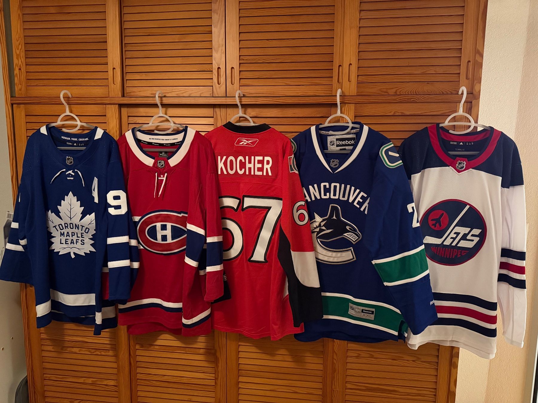 5 NHL Original Shirts - Ideales Weihnachtsgeschenk für Fans (Gebraucht ...