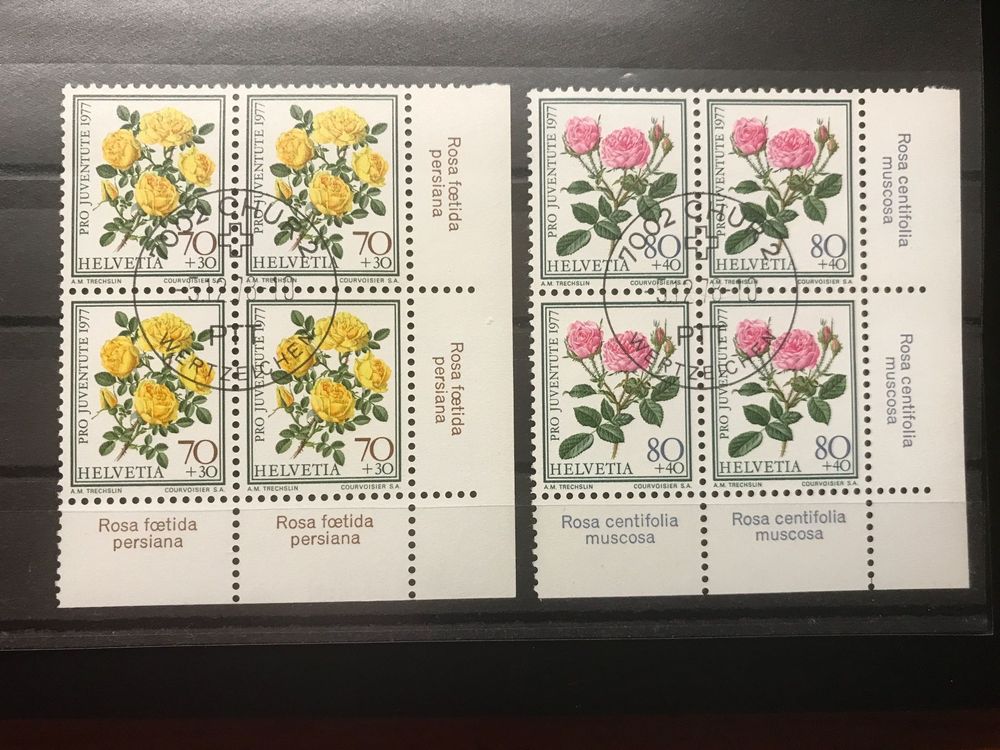 PJ 1977, 263 und 264 je im 4er-Block mit maximalen Tabs (Gebraucht) in ...