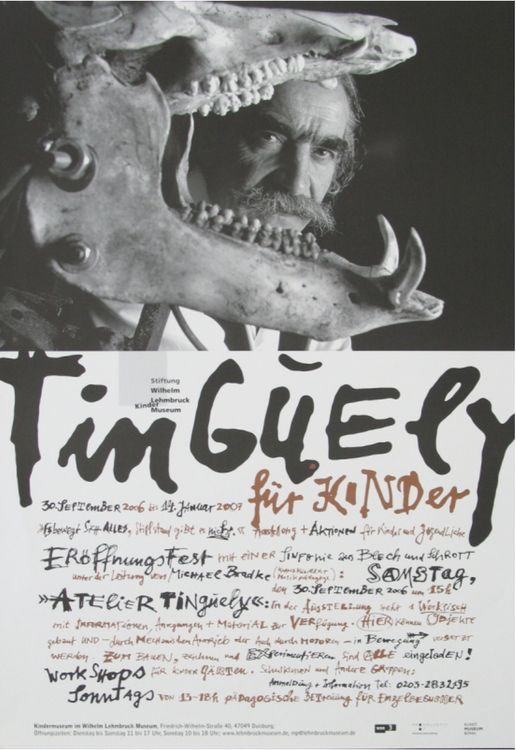 Schönes grosses Plakat Jean Tinguely Ausstellung Duisburg (Gebraucht) in Bern für CHF 75 – mit ...
