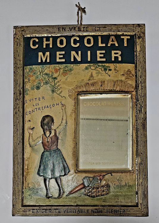Blechschild Chocolat Menier um 1910! (Gebraucht) in Hersberg für CHF ...