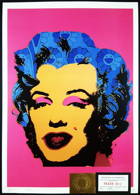 Death NYC Graffiti Pop Art Druck " Warhol Murakami Monroe (Neu (gemäss ...