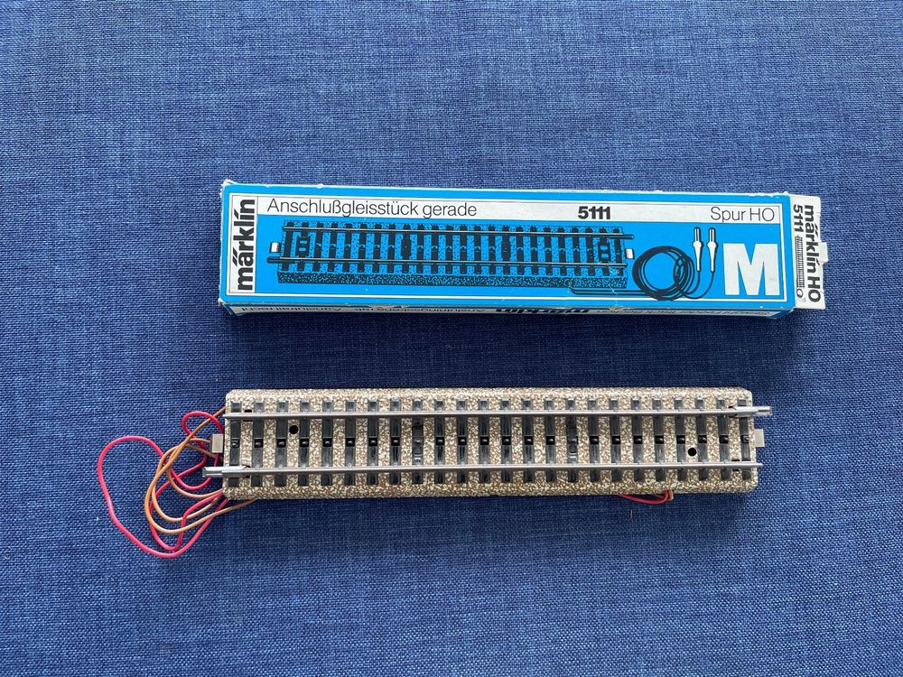 Märklin 5111 Anschlussgleisstück gerade, OVP, HO (Neu und ...