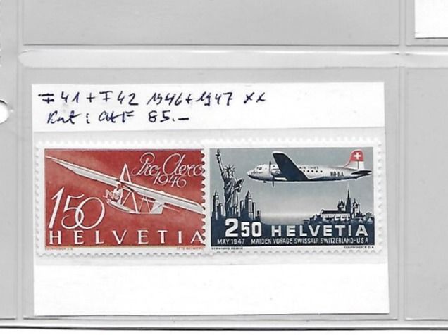 FP 1946 +1947 F41 +F42 ** Kat: CHF 85.- (Neu (gemäss Beschreibung)) in Basel für CHF 3 – mit ...