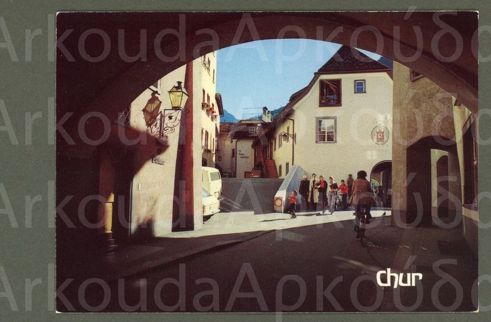 AK color Chur GR Altstadt, „Brotlaube“ ≈ 1970 (Gebraucht) in Basel für ...