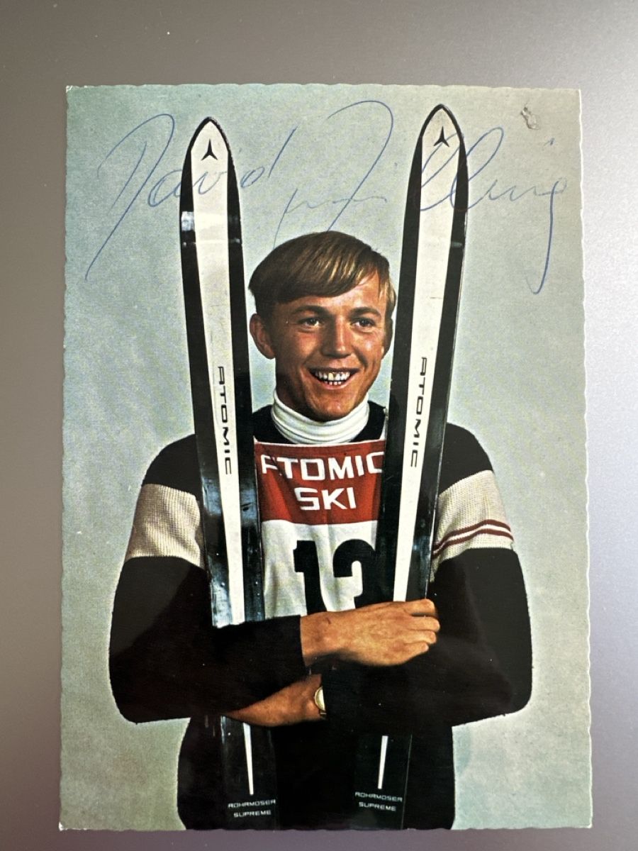 Alte Autogrammkarte David Zwilling - Ski-Star der 70er (Gebraucht) in ...