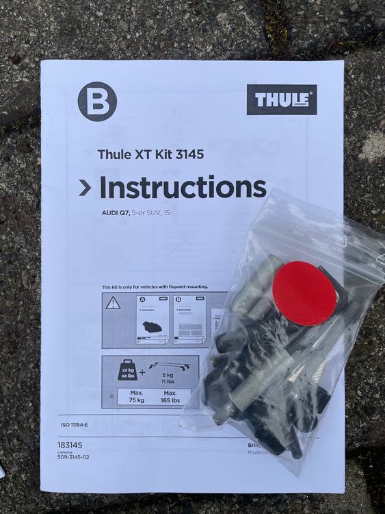 Thule XT Kit 3145 für Audi Q7 (Gebraucht) in Bassersdorf für CHF 20 ...