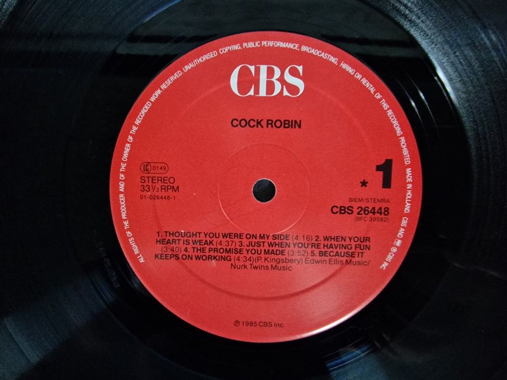 Cock Robin LP – Cock Robin (Gebraucht) in Root für CHF 6 – mit ...
