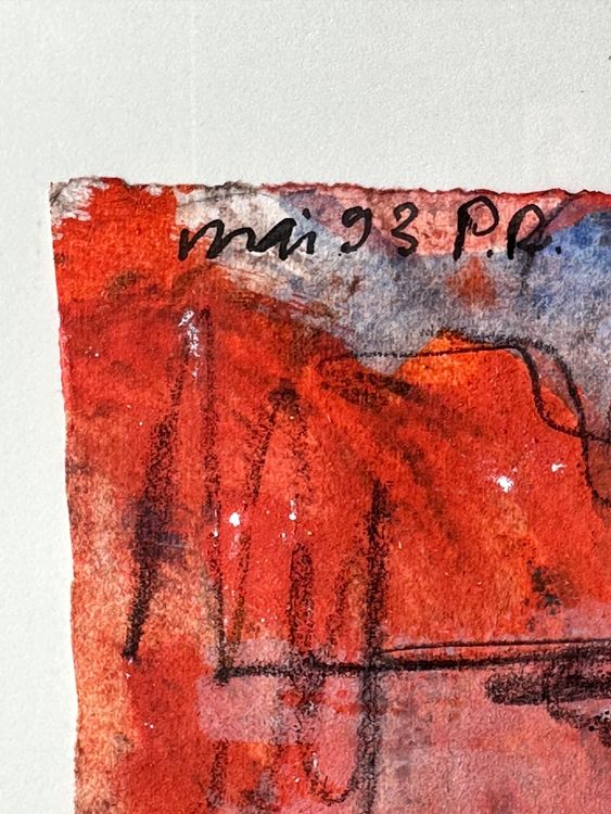 Peter ROESCH (1950) Selbstporträt an der Leinwand (Gebraucht) in ...