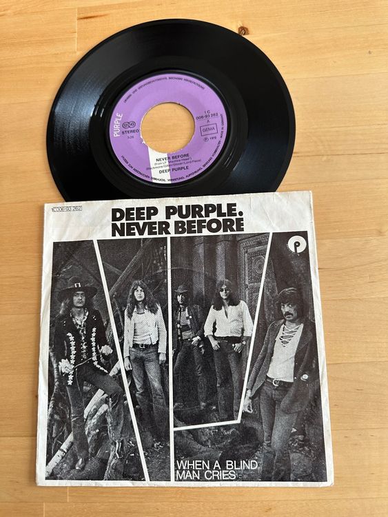 DEEP PURPLE tolle Never before tolle Single 7" 70's Rock | Kaufen auf ...