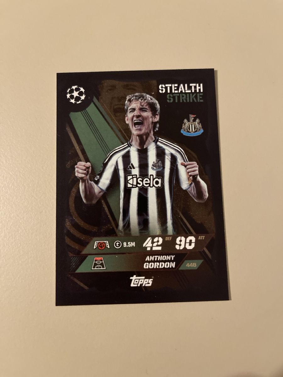 Anthony Gordon Stealth Strike Topps Match Attax Karte! (Neu (gemäss ...