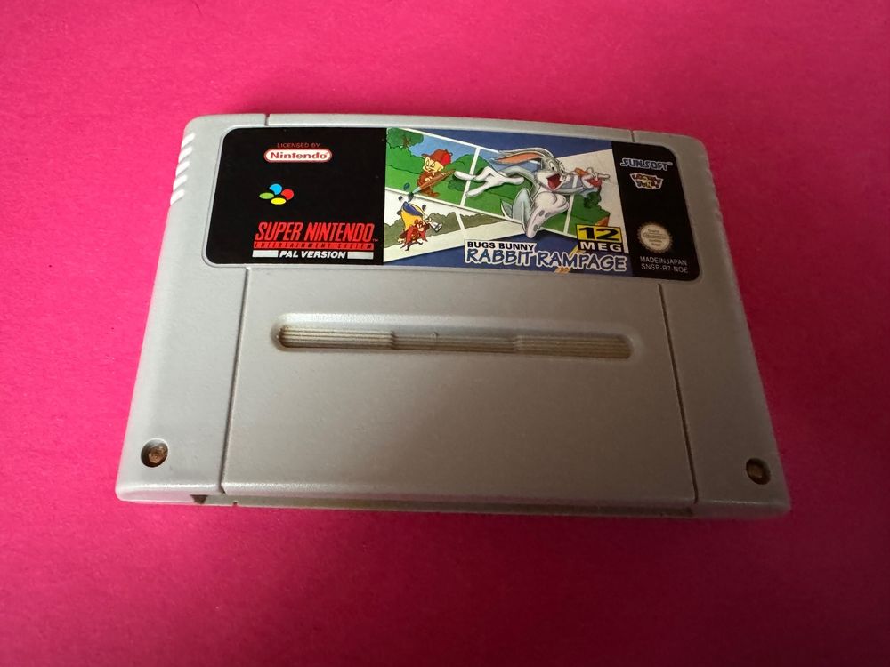 BUGS BUNNY RABBIT RAMPAGE SPIEL FÜR SUPERNINTENDO (Gebraucht) in ...