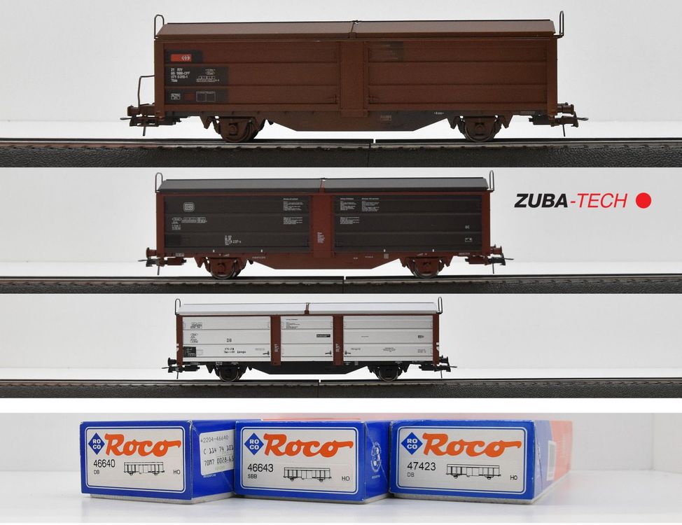 Roco 3x Schiebewandwagen der SBB/DB H0 GS mit OVP (Gebraucht) in St. Gallen für CHF 33 – mit ...
