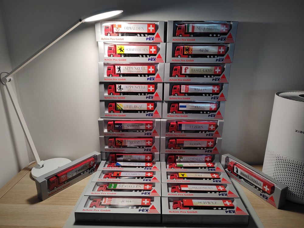 26x ACHIM PEX MAN Metall Kantonswappen. Alle Kantone! (Neu und ...