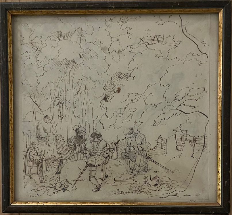 Antike Tuschzeichnung Unl.Sig (Gebraucht) in Root für CHF 50 – mit Lieferung auf Ricardo kaufen