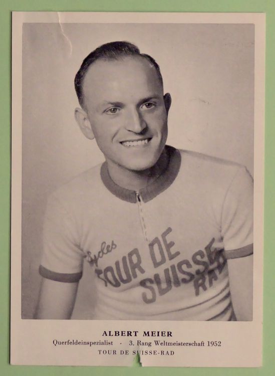 alte ALBERT MEIER TOUR DE SUISSE RAD Autogrammkarte 1955 | Kaufen auf Ricardo