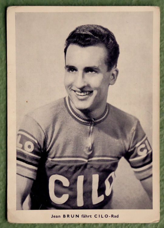 original JEAN BRUN Team CILO Velo Autogrammkarte um 1952 (Gebraucht) in ...