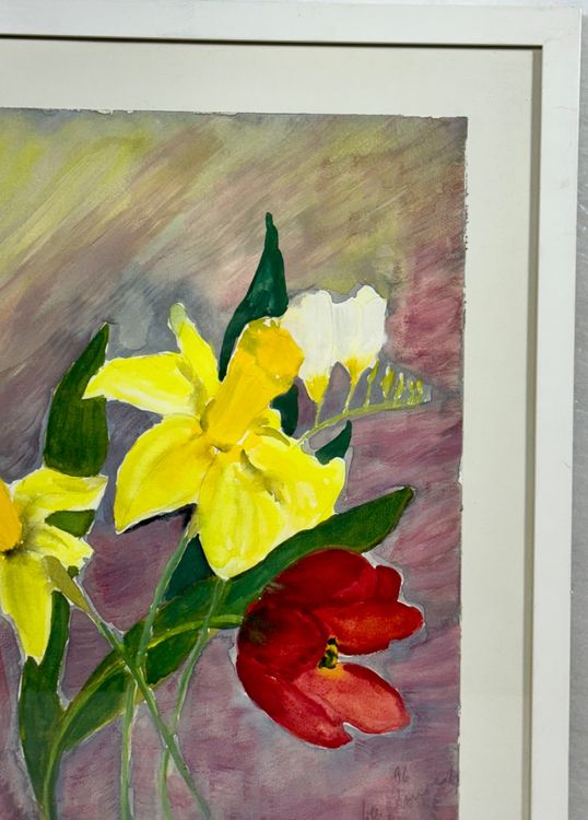 Stilleben Aquarell unleserlich Signiert | Kaufen auf Ricardo