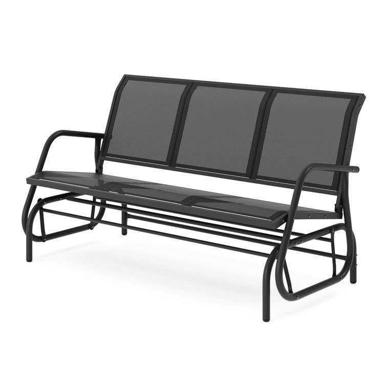 Gartenbank Schaukelbank PROMETEUS 147 cm schwarz | Kaufen auf Ricardo