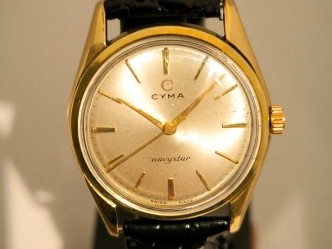 CYMA, Navystar, Stahl / Gold, Aufzug, 35mm, 60er, ab Fr. 1.- (Gebraucht) in Bischofszell für CHF ...