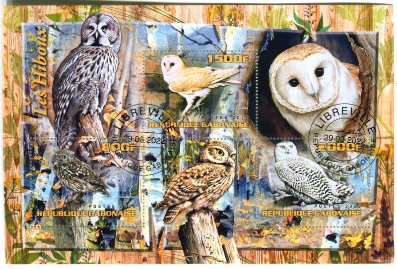 Block "Eulen". Gabun (Neu und originalverpackt) in Basel für CHF 2 – mit Lieferung auf Ricardo ...