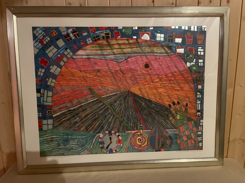 Hundertwasserbild (Gebraucht) in Buetschwil für CHF 20 – nur Abholung auf Ricardo kaufen