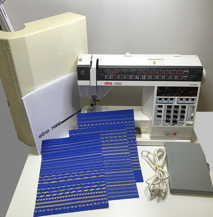 ELNA 7000 Nähmaschine / machine à coudre frisch revidiert (Gebraucht ...