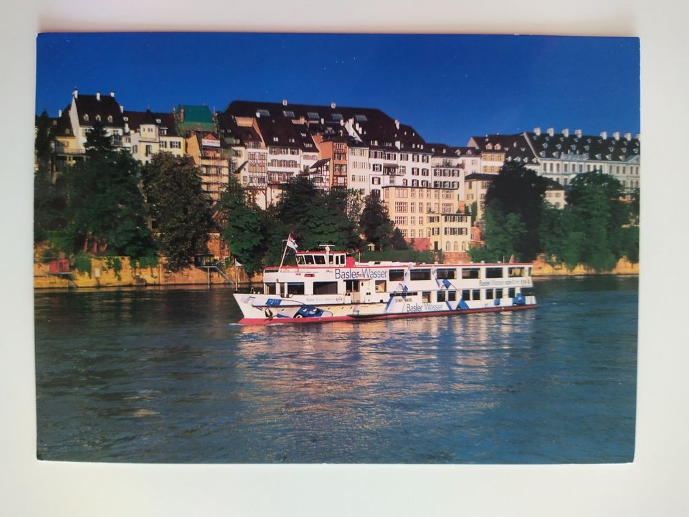 Postkarte MS Stadt Basel, Schiff, Rheinschifffahrt, 1970e... (Gebraucht) in Ohmstal für CHF 3 ...