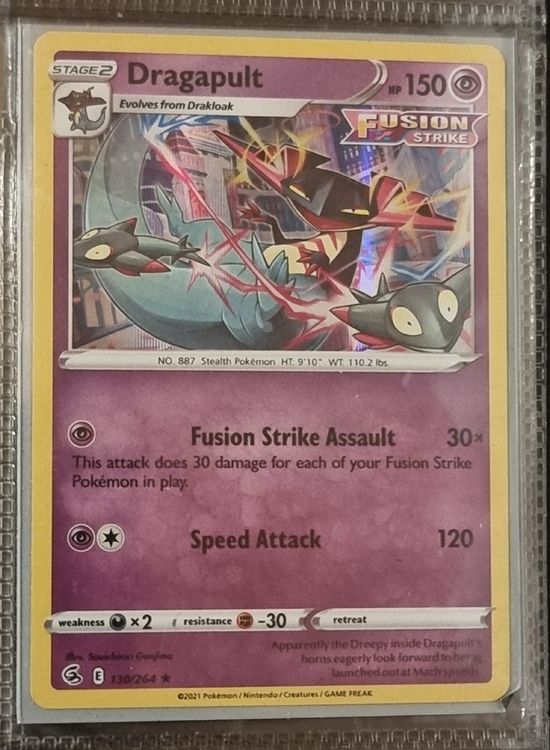 Dragapult Fusion Strike seltene Pokemon Karte, near mint (Gebraucht) in ...