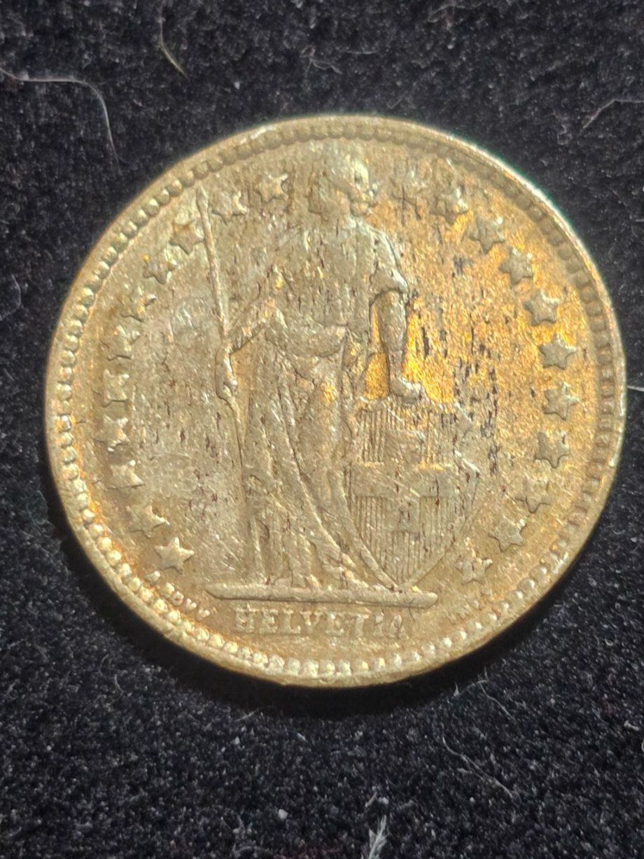 Schweizer Münze, ½ Fr., 1943, sehr gut erhalten, Rarität (Gebraucht) in ...