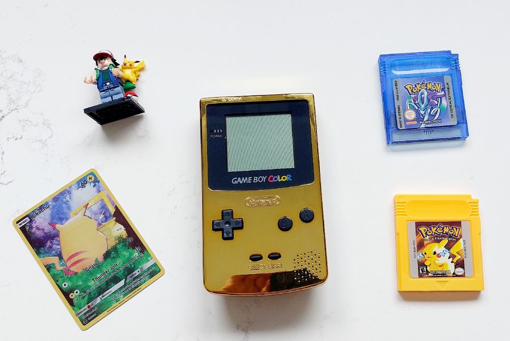 Gameboy color gold +2 jeux +1 carte pokémon (Neuf (Voir description)) à ...
