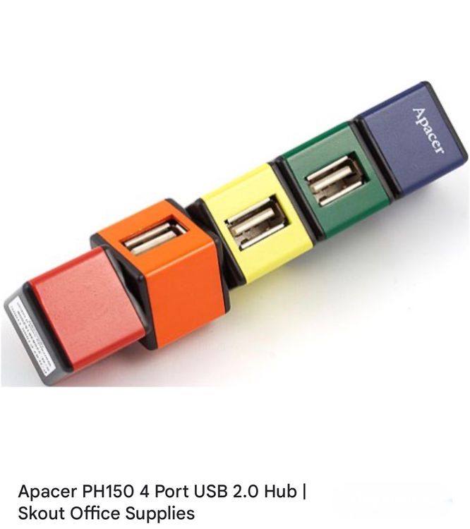 HUB APACER PH150 4 Port USB 2.0 Neu/NP27CHF (Neu (gemäss Beschreibung ...