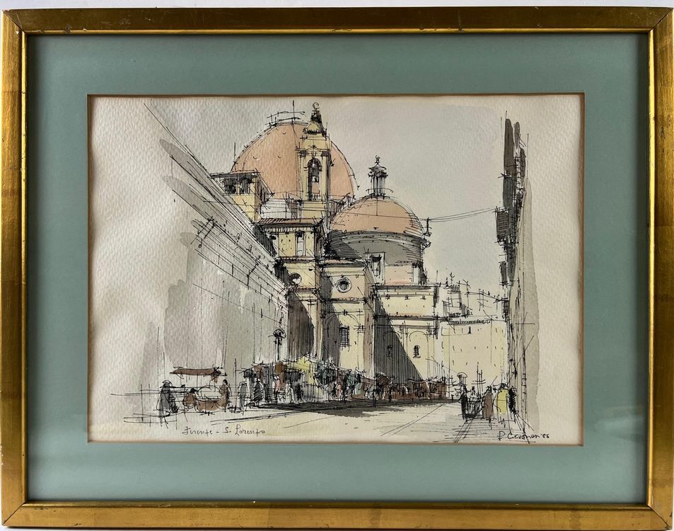 Stadtansicht Aquarell Signiert. (Gebraucht) in Neuhausen am Rheinfall für CHF 10 – mit Lieferung ...