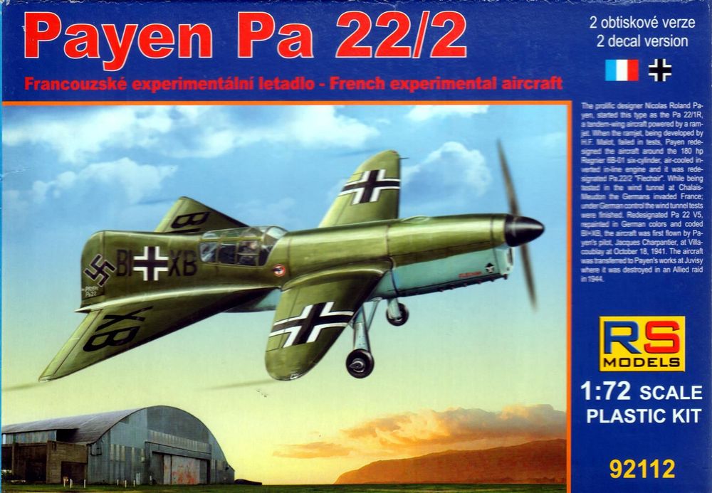 1/72 Payen Pa 22/2 RS Models 92112 | Kaufen auf Ricardo