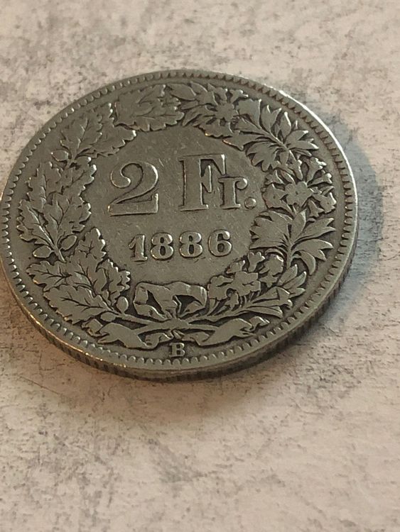 Schweiz 2 Franken 1886 Silber Rar | Kaufen auf Ricardo