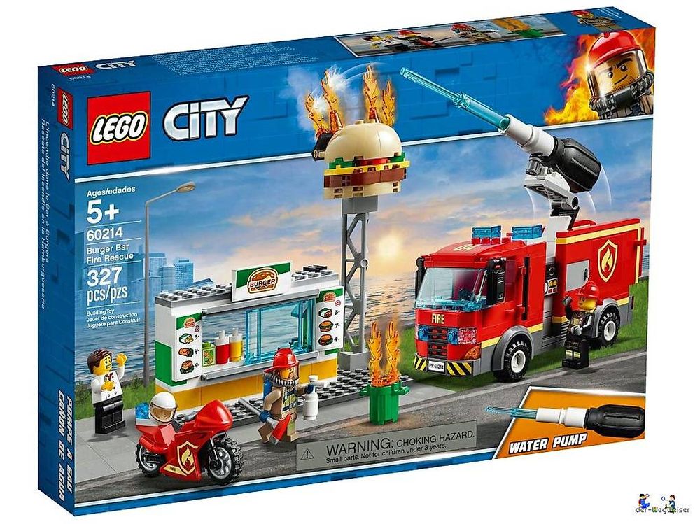 Lego City Feuerwehreinsatz im Burger Restaurant 60214 (Neu und ...