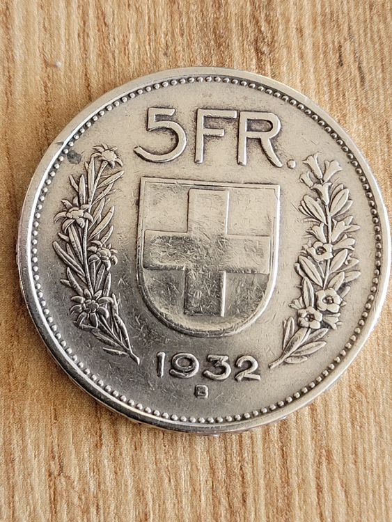 5Franken in Silber 1932 | Kaufen auf Ricardo