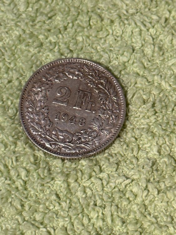 Schweizer Münze Fr. 2.- 1948 (Gebraucht) in Obergerlafingen für CHF 6 – mit Lieferung auf ...