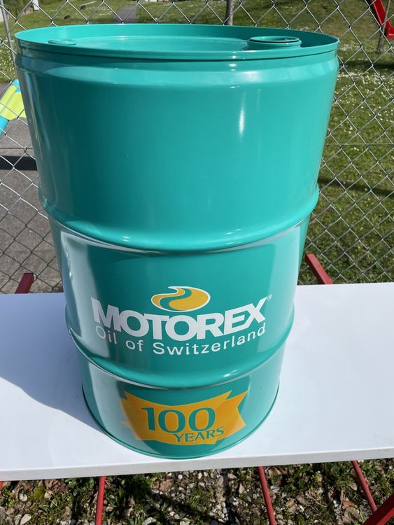 100 ANS MOTOREX Huile Suisse BARIL Anniversaire Exceptionnel (Neu ...