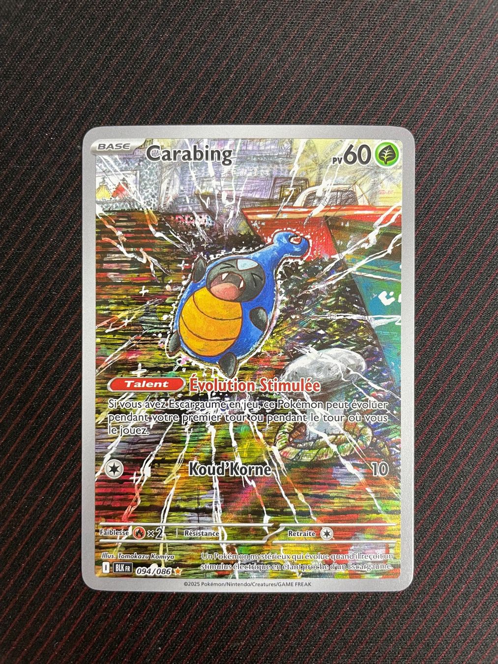 Pokémon – Foudre Noire – Carabing (BLK 094) (Neuf avec emballage d ...