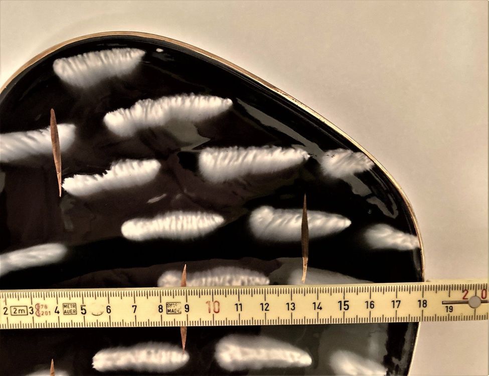 Original Schale JASBA Germany Keramik schwarz weiss Gold (Gebraucht) in ...