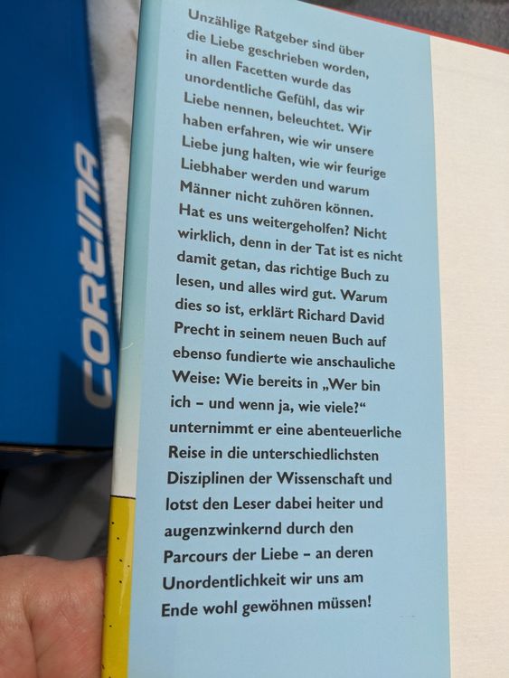 Liebe, ein unordentliches Gefühl - Richard David Precht (Gebraucht) in ...