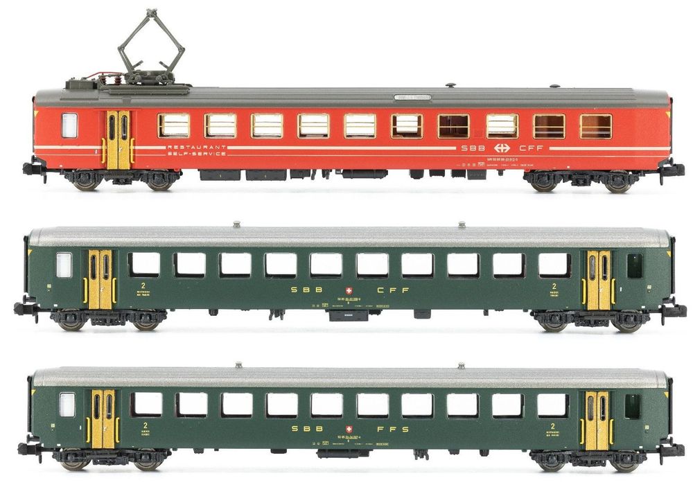 Piko SBB EW I Personenwagenset 3-tlg "Self-service" spur N | Kaufen auf ...